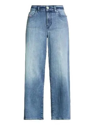 DIESEL Cotton-elastane Straight-leg Jeans - Blue