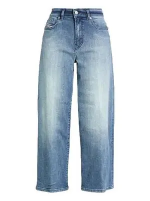 DIESEL High-waisted Wide Leg Jeans - Blue