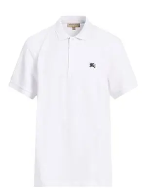 Burberry Polo Shirt Size Cotton, Elastane - White