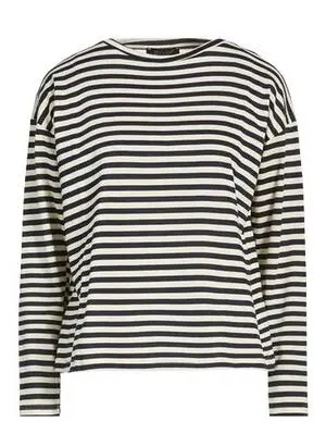 ARAGONA Striped Jersey T-shirt - Blue