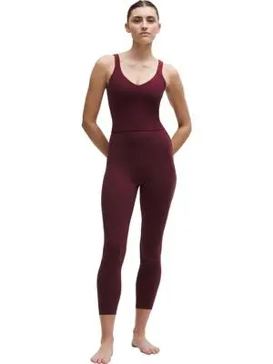 Lululemon Groove No Line High-rise Tight 25 - Burgundy Bay
