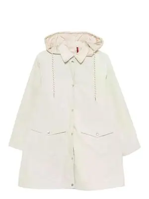 Moncler Begonia Parka Coat - Neutrals
