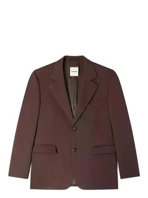 Sandro Oversized Notched Suit Jacket - Brown