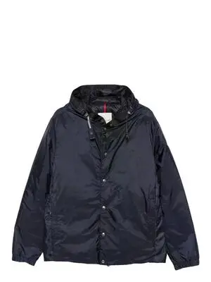 Moncler Hooded Press-stud Fastening Jacket - Blue