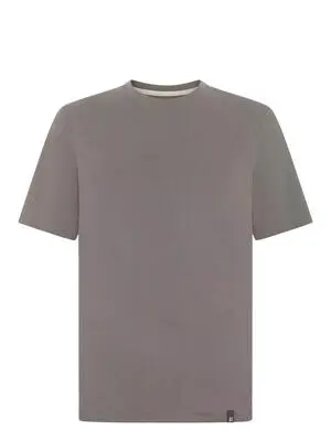 Boggi Milano Appliquéd Piqué T-shirt - Grey