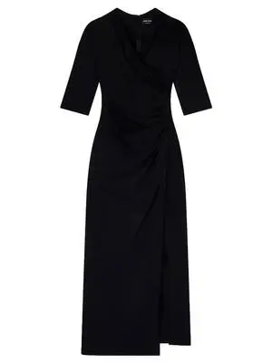 Giorgio Armani V-neck Dress - Black