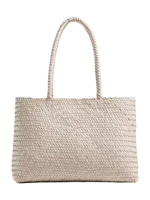 Madewell Woven Cowhide Tote - Vintage Muslin