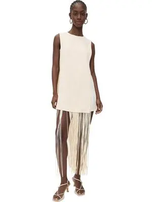 ALEXIS Mackenzie Sleeveless Fringe Mini Dress
