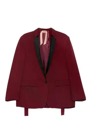 N°21 Tuxedo Jacket - Red