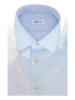 Kiton Button-down-collar Shirt - Blue