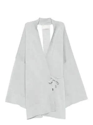 CIRCUS HOTEL Kimono Wrap Coat - Grey