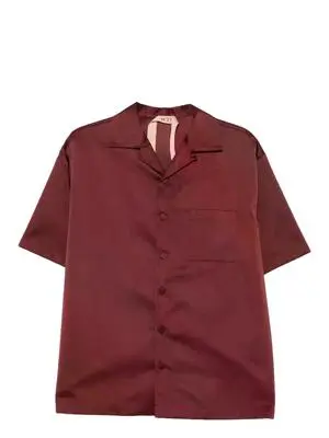 N°21 Short-sleeve Chest-pocket Shirt - Red