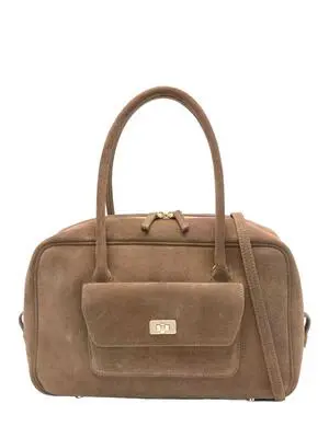 Sandro Suede Tote - Brown