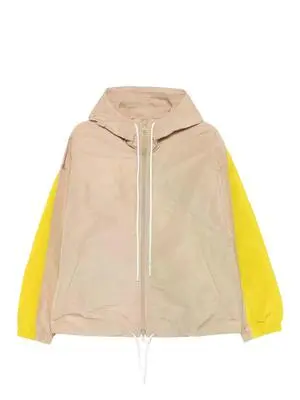 N°21 Hooded Colour-block Jacket - Neutrals