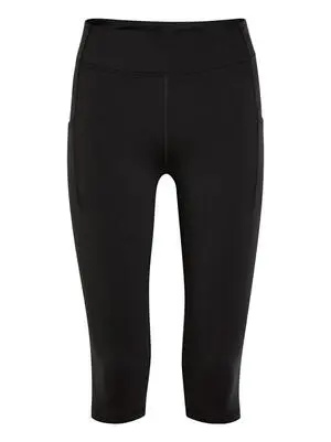 LITERARY SPORT Lena Stretch-jersey Capri Leggings - Black