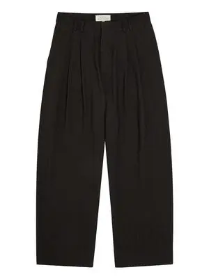 Studio Nicholson Pleated Wide-leg Trousers - Brown