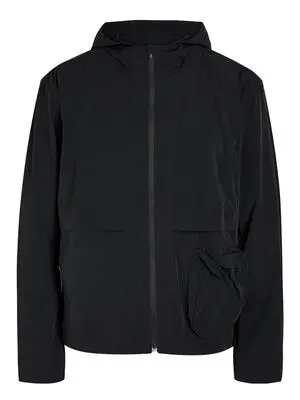 LITERARY SPORT Ashbury Hooded Run Jacket - Black