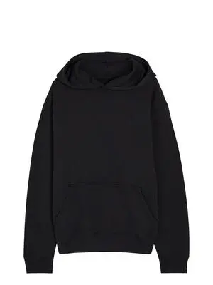 LITERARY SPORT Conrad Hooded Cotton Sweatshirt - Black