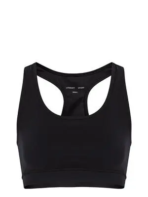 LITERARY SPORT O'hara Stretch-jersey Bra Top - Black