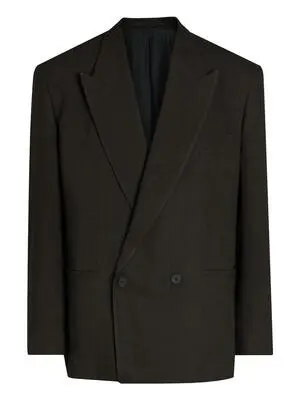Studio Nicholson Double-breasted Woven Blazer - Brown