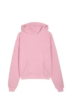 SKIMS Hooded Cotton-blend Sweatshirt - Pink