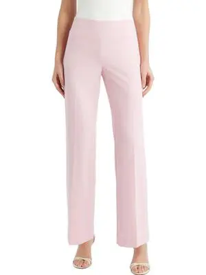 Anne Klein High Waist Pull-on Wide Leg Pants - Rose Water