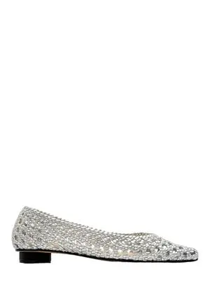 ALTA Leather Flat - Silver