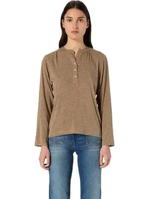 Gerard Darel Hugue Long Sleeve Top - Camel