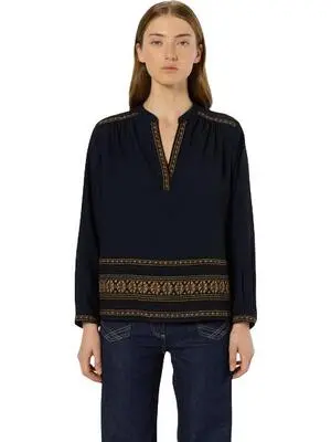 GERARD DAREL Aurelie Embroidered Blouse