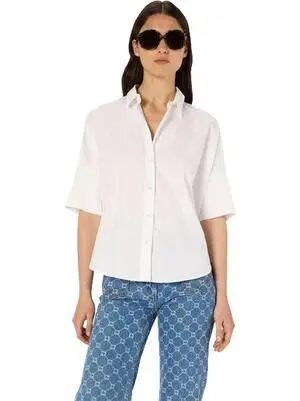 Gerard Darel Nara Oversized Short Sleeve Shirt - White