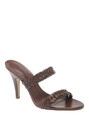Schutz Cipri Slide Sandal - Chestnut Brown