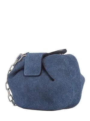 Gabriela Hearst Soft Demi Clutch - Medium Blue Denim