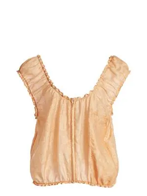 CHRISTOPHER ESBER Light Leak Jacquard Zip Up Top