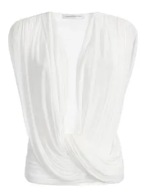 Christopher Esber Ripple Drape Top Ivory