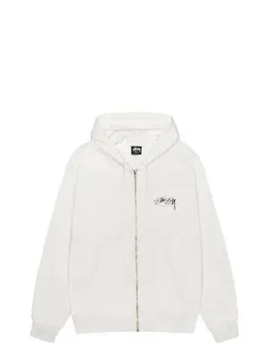 StÜssy Modern Age Pig Dyed Zip Hoodie - Natural