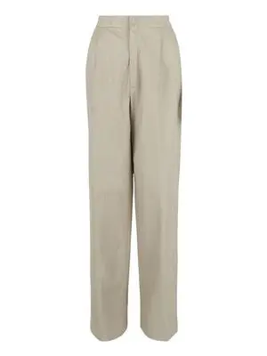 Gucci Leather Wide-leg Pants - Grey