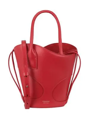 FERRAGAMO Cutout Leather Mini Tote Bag - Red