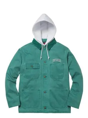 Supreme Hooded Chore Coat - Teal