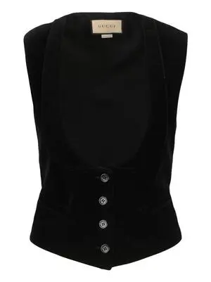 Gucci Velvet Vest - Black