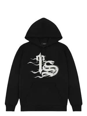 Trapstar Ts Flame Print Hoodie - Black