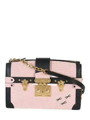 LOUIS VUITTON Louis Vuitton Rose Ballerine Epi Trunk Clutch