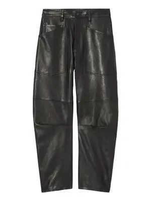 NILI LOTAN Shon Leather Pant - Black