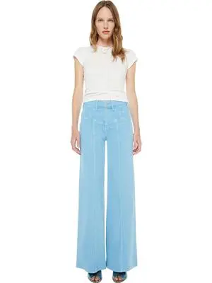 MOTHER The Sunny Hustler Roller Sneak Heritage Jeans - Blue