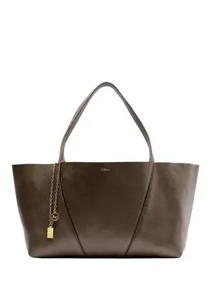 Chloé Spin Medium Tote Bag - Grey
