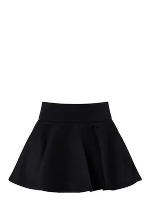 Wardrobe.NYC Circle Wool Miniskirt - Black