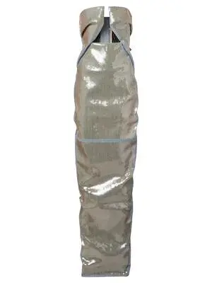 Rick Owens Prong Sequined Denim Gown - Silver