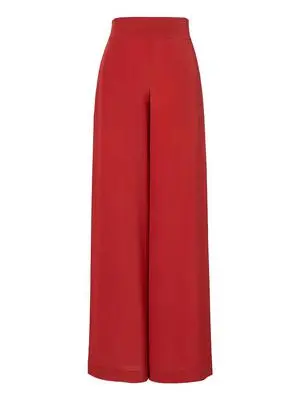 JOSEPH Rihani Wide-leg Pants - Red