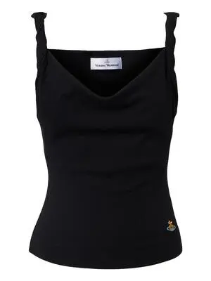 VIVIENNE WESTWOOD Anna Cotton Tank Top - Black