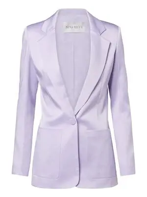 Nina Ricci Crêpe Satin Blazer - Purple