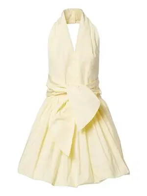 Patou Halterneck Minidress - Yellow